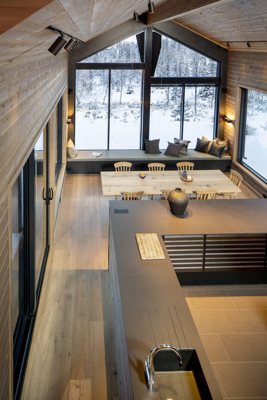 Nordic Cottage in Norway contains Hakwood Heritage flooring